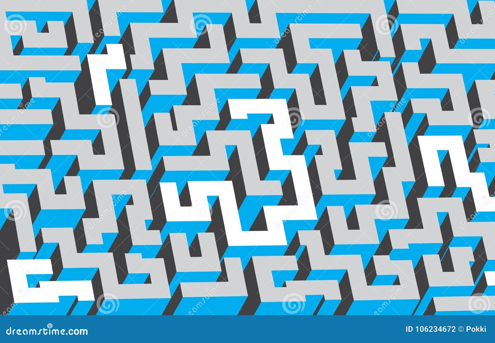 Gray, White and Blue Maze, Labyrinth. Endless Pattern Stock Vector ... Gray, White and Blue Maze, Labyrinth. Endless Pattern Stock Vector ...