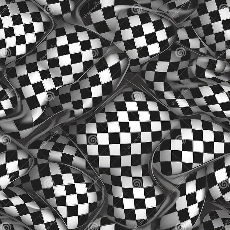 Gray and White Checkered Pattern. Infinite, Seamless Backgrounds ...