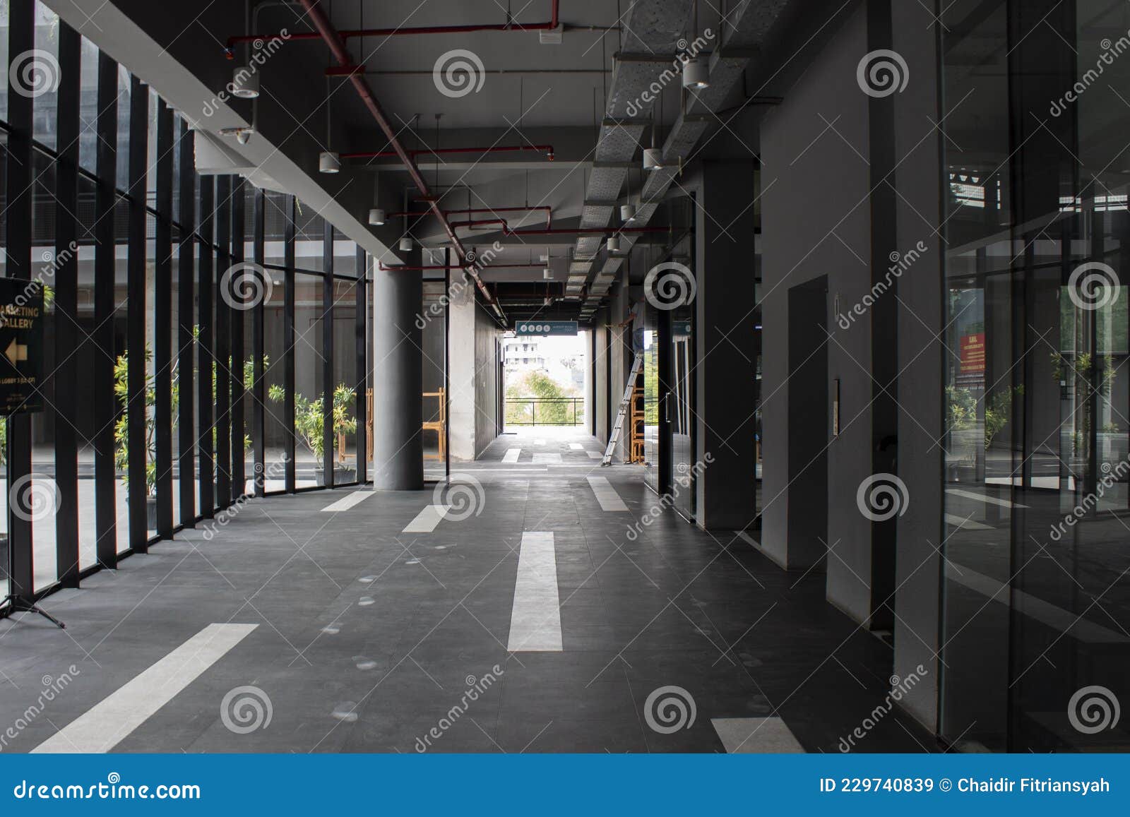 Corridor Design Architecture Stock Image - Image of cityscape ...