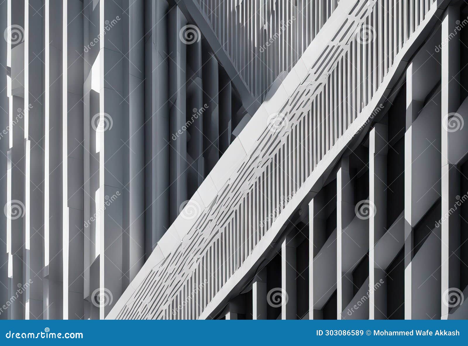 Gray and White Diagonal Lines Architecture Geometry Tech Abstract ...