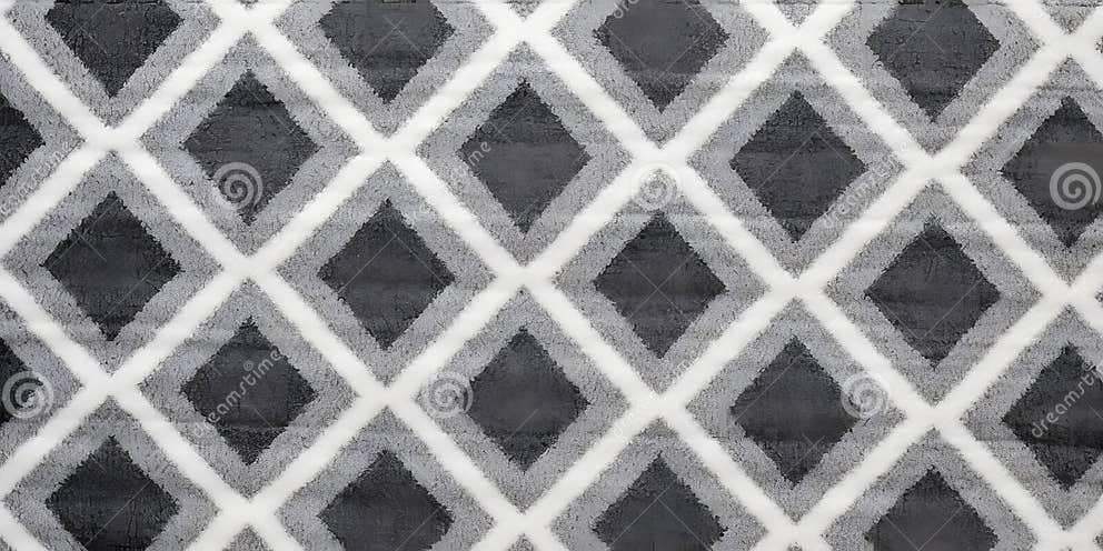 Gray & White Diamond Carpet Texture Pattern Stock Illustration ...
