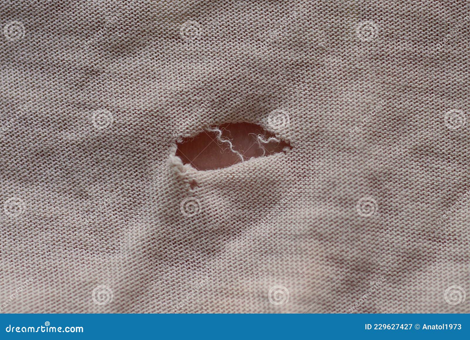 Fabric Texture of Torn Clothes with a Hole Stock Image - Image of ...