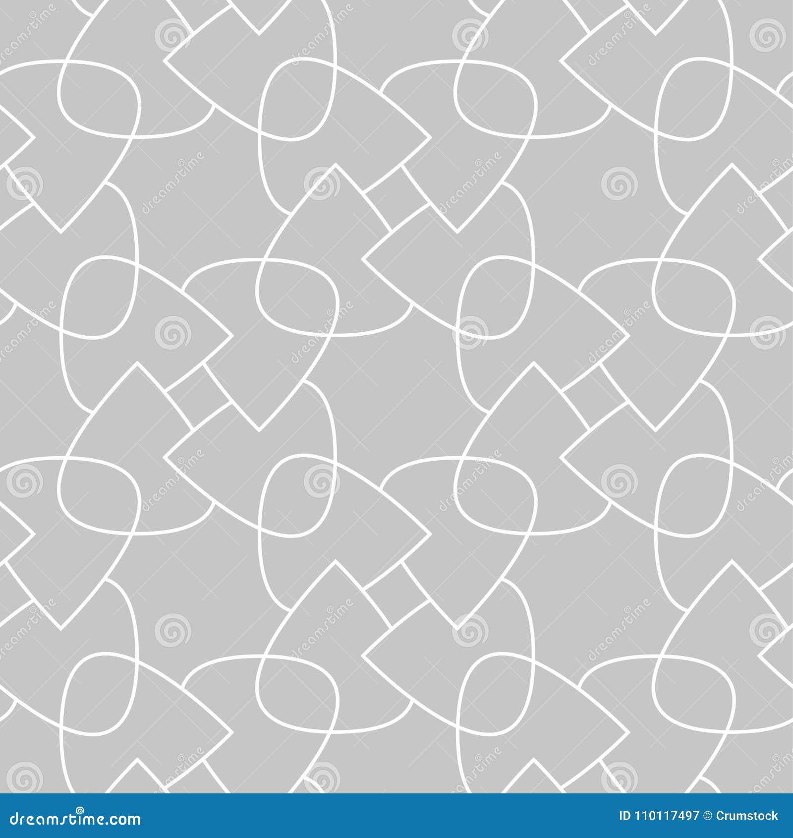 Gray and White Geometric Print. Seamless Pattern Stock Vector ...