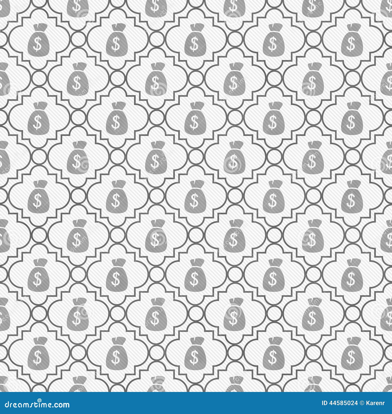 Gray and White Money Bag Repeat Pattern Background Stock Illustration ...