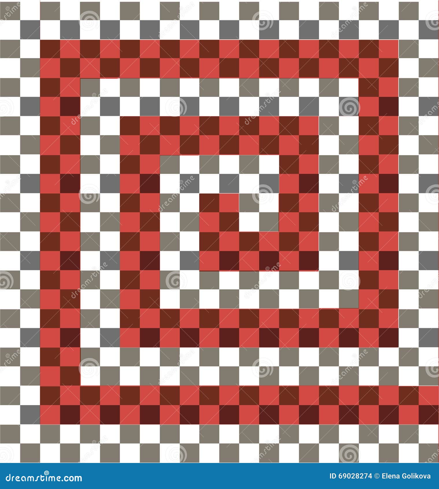 Gray White Red Checkered Background Stock Vector - Illustration of ...