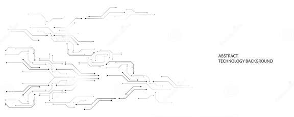 Gray and White Technology Background Image Line Design for ...