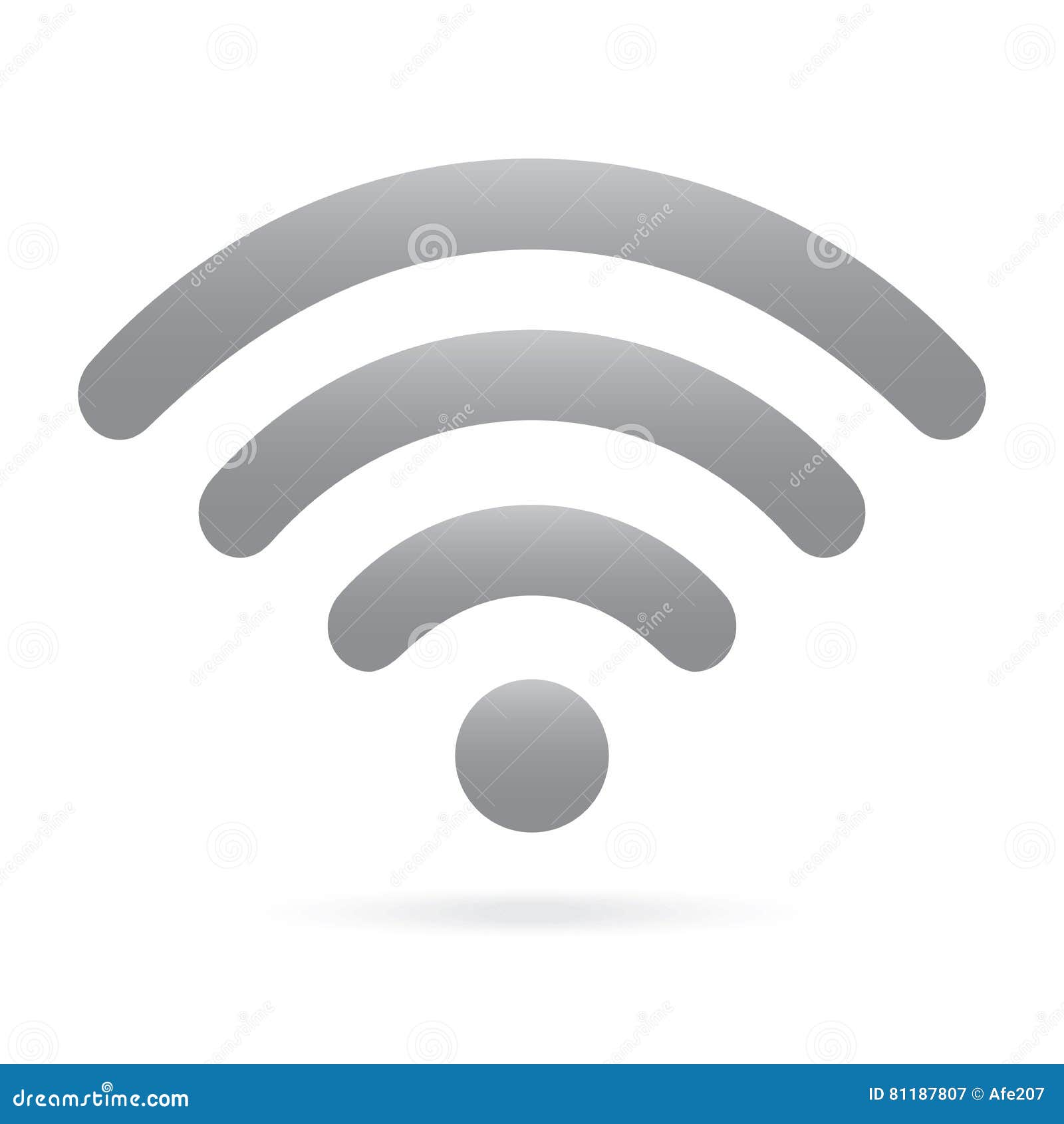 Gray Wifi Icon Wireless Symbol On Isolated Background Cartoon Vector ... Gray Wifi Icon Wireless Symbol On Isolated Background Cartoon Vector ...