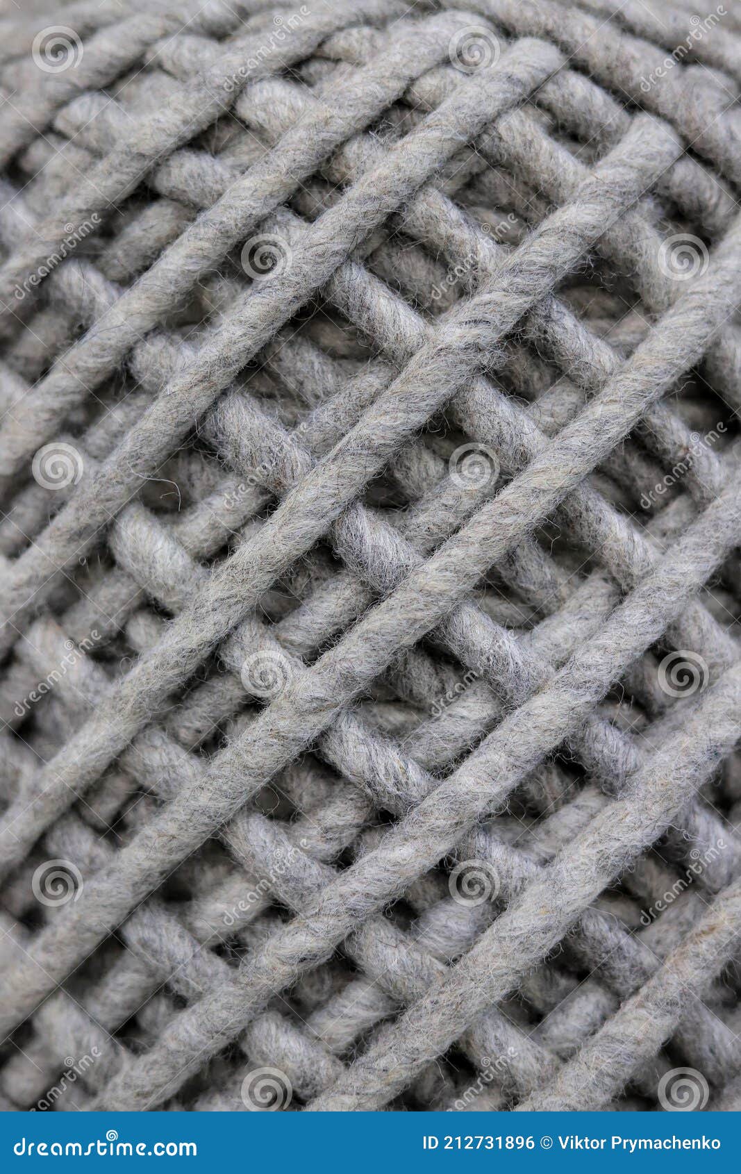 Gray Woolen Weave Fiber Fabric Close-up Stock Photo - Image of cotton ...