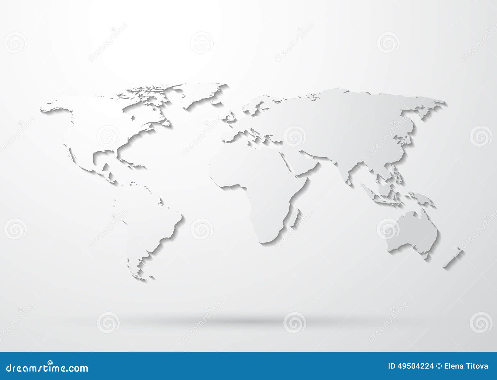 Gray World Map stock vector. Illustration of creative - 49504224