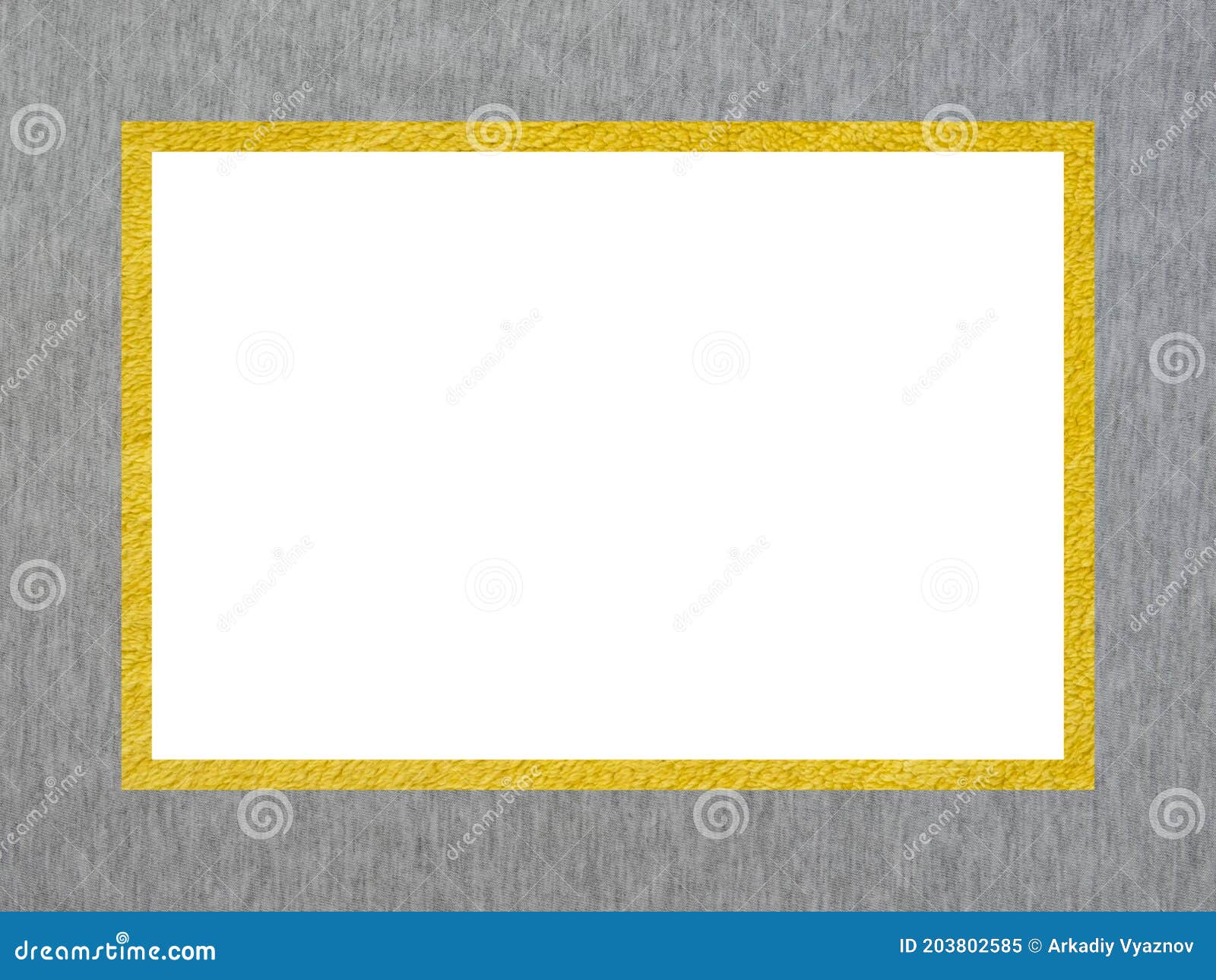 Gray-yellow Texture of a Decorative Rectangular Frame Stock ...