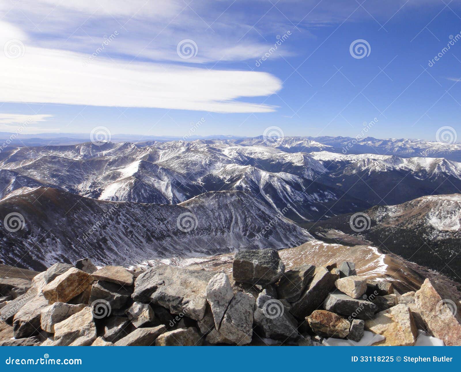 Grays Peak Summit View stock image. Image of 14ers, grays - 33118225