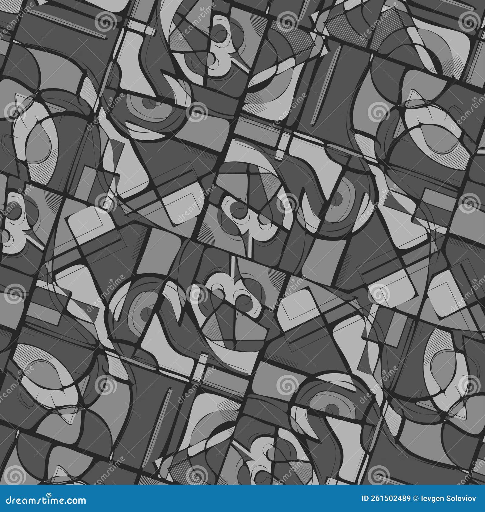 Grayscale Abstarct Geometric Background Stock Vector - Illustration of ...