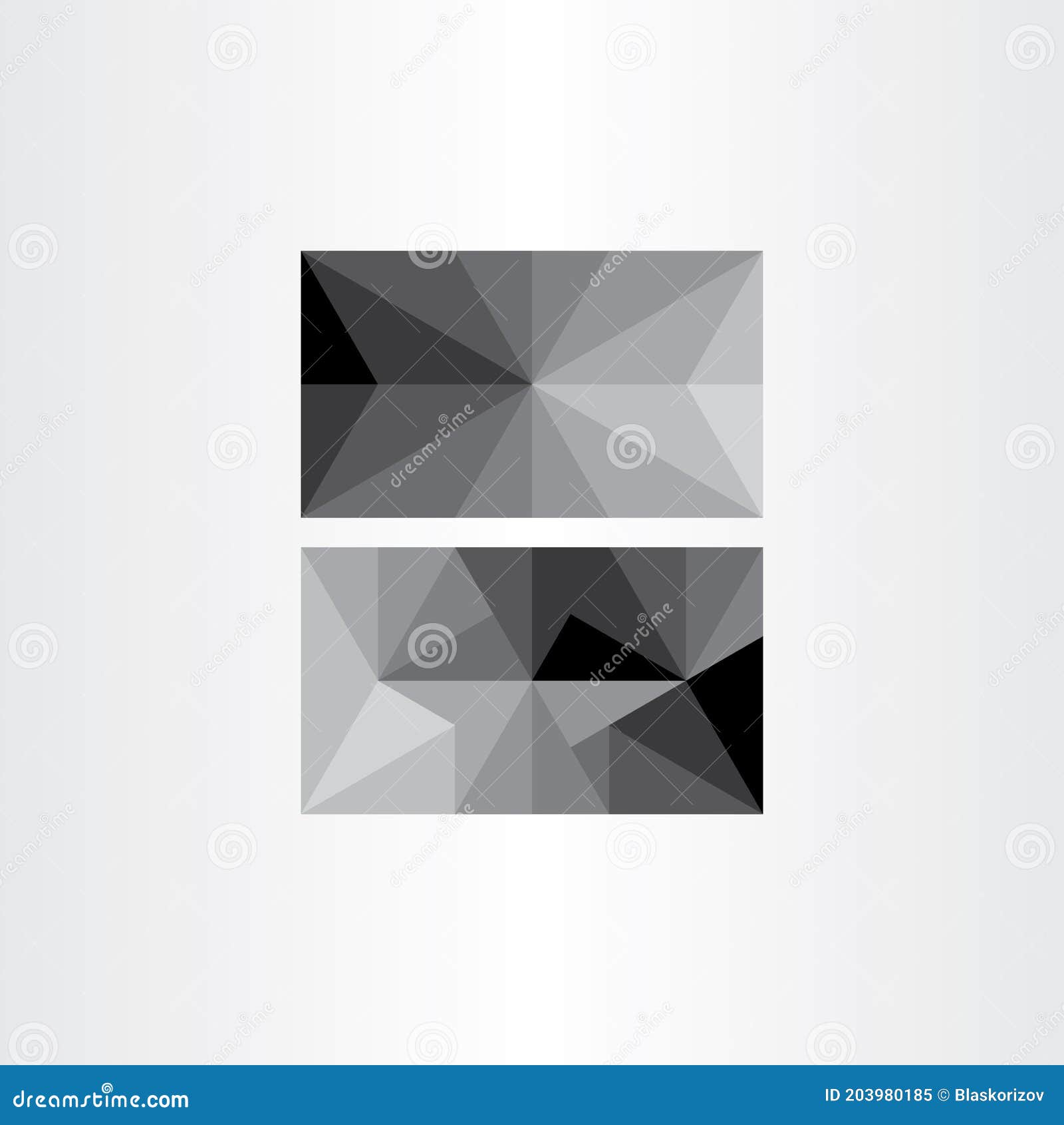 Grayscale Abstract Geometric Triangle Background Vector Stock Vector ...