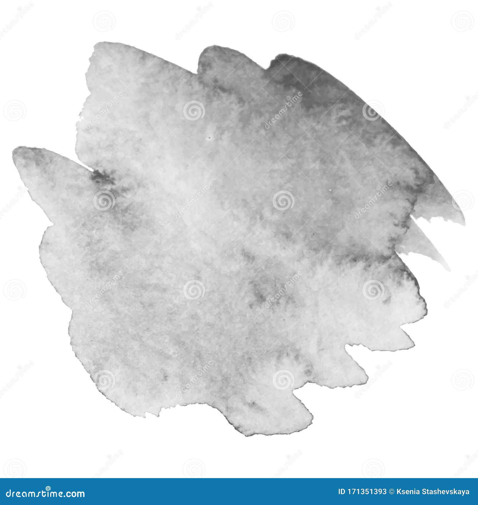Grayscale Abstract Watercolor Background for Your Design. Stock Vector ...