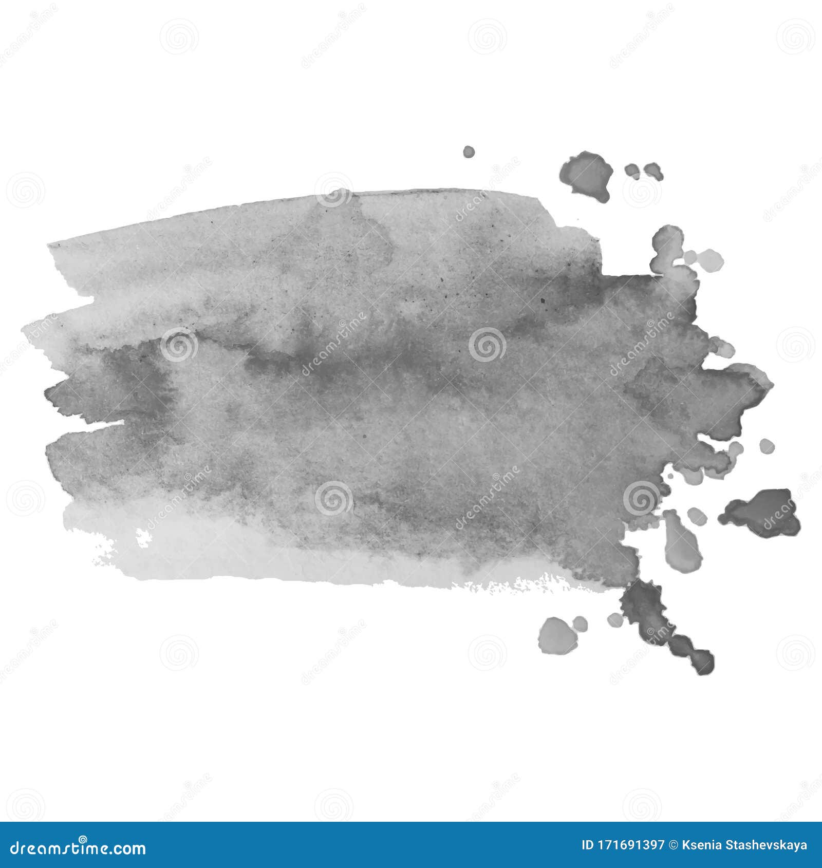 Grayscale Abstract Watercolor Background for Your Design Stock ...
