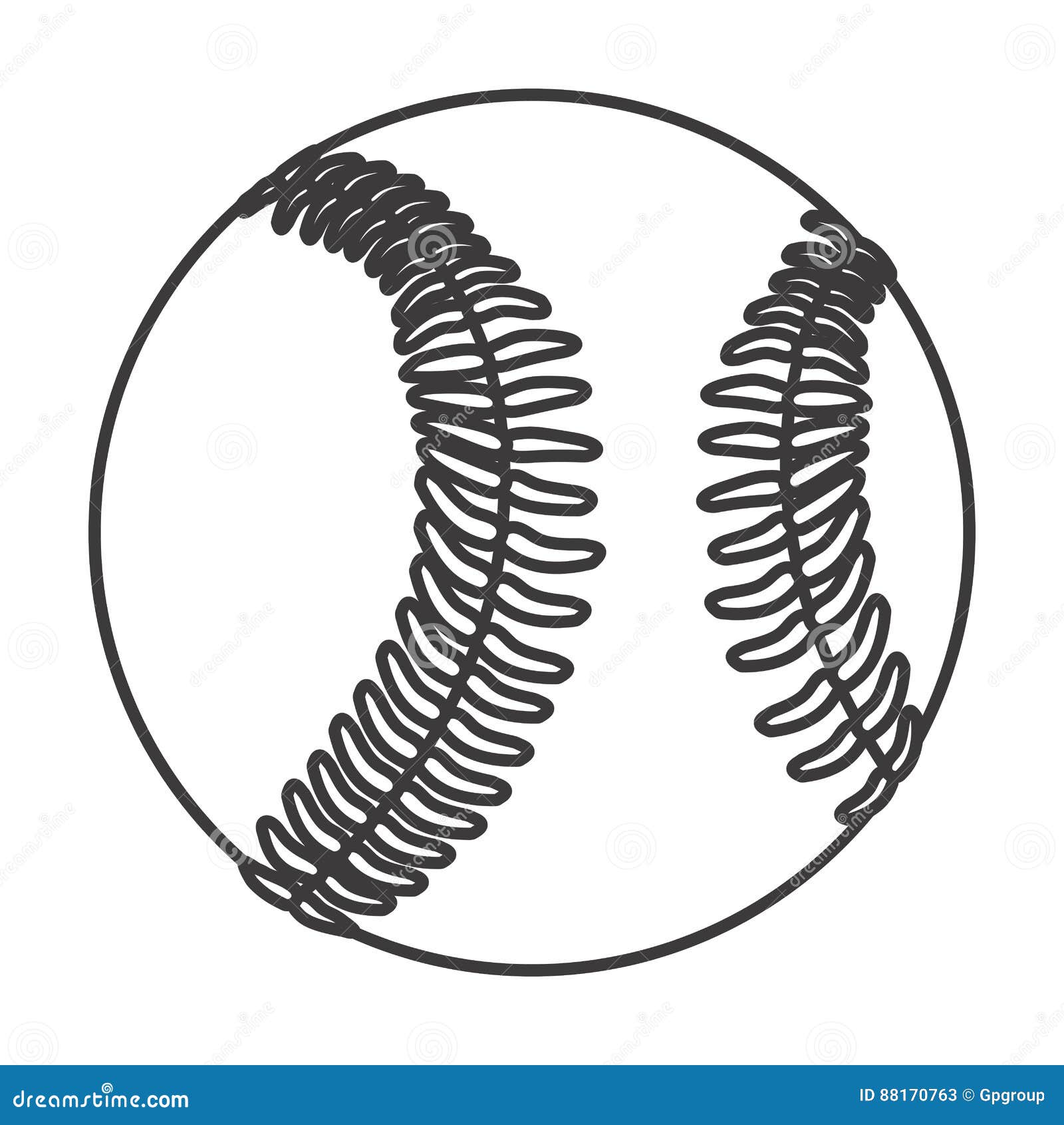 Grayscale Background with Baseball Ball Stock Illustration ...