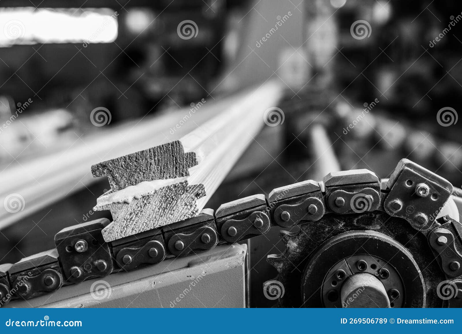 Motor Chain Drive Shaft In Conveyor Line Royalty-Free Stock Photo ...