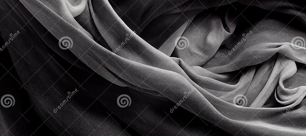 Grayscale Color Texture Cloth Wave Background Stock Illustration ...