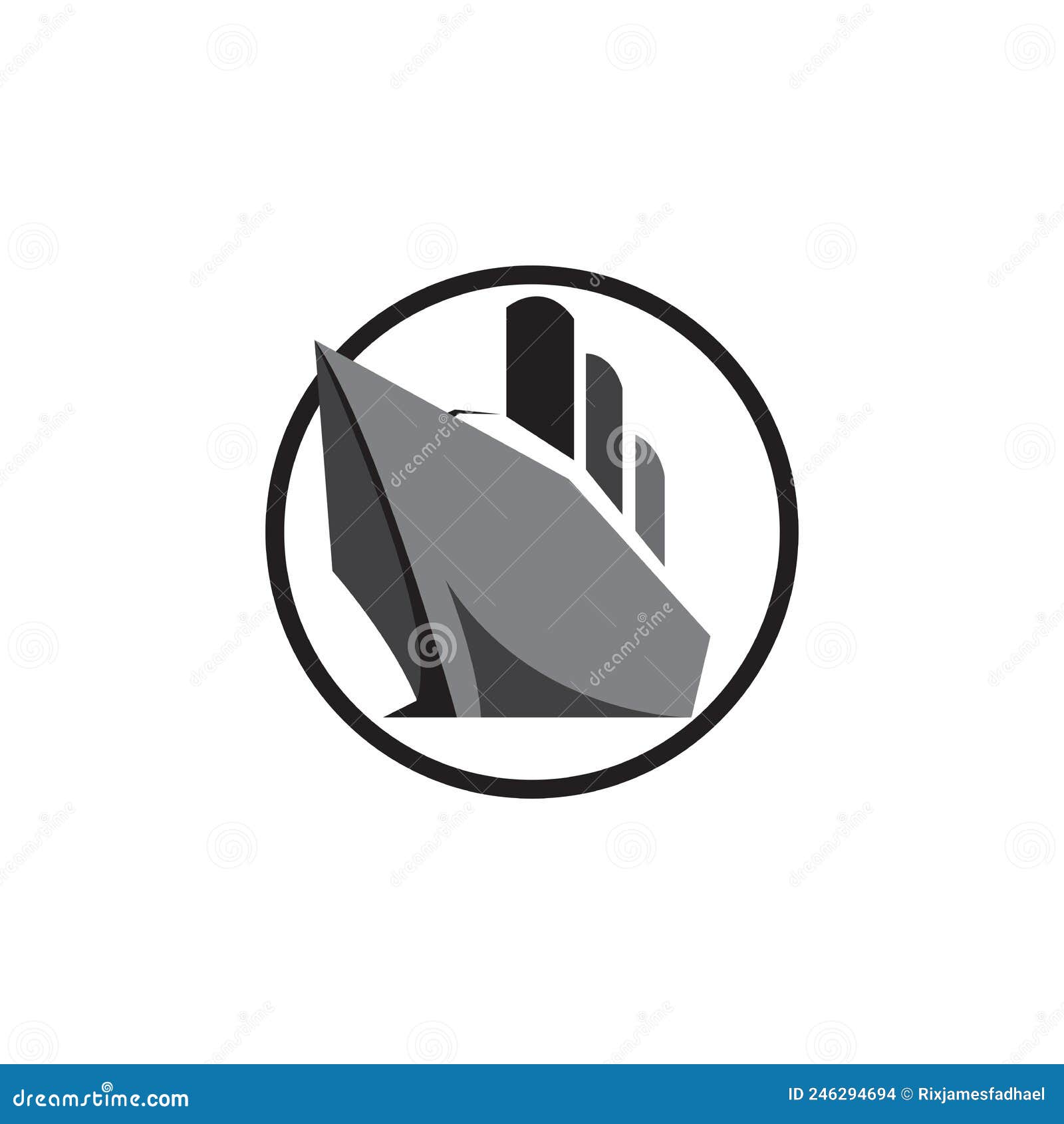 Grayscale Logo Design Wpap Dog Cartoon Vector | CartoonDealer.com ...