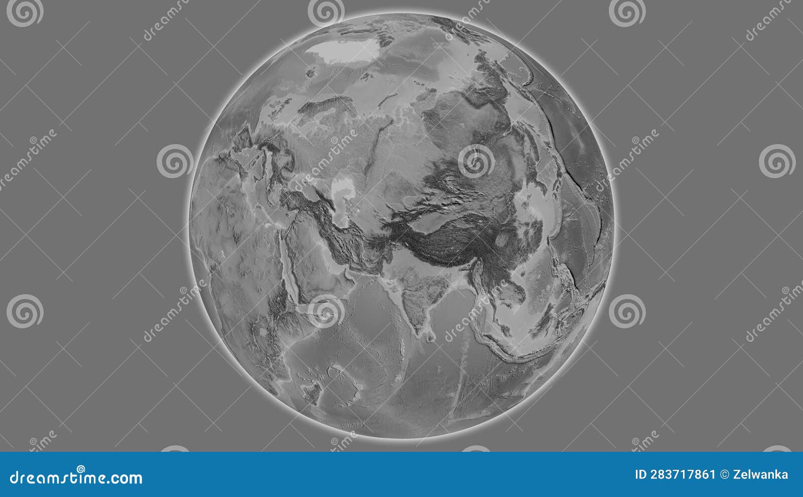 A Grayscale Map Of Tajikistan With A Hanging Tajikistani Flag On One ...