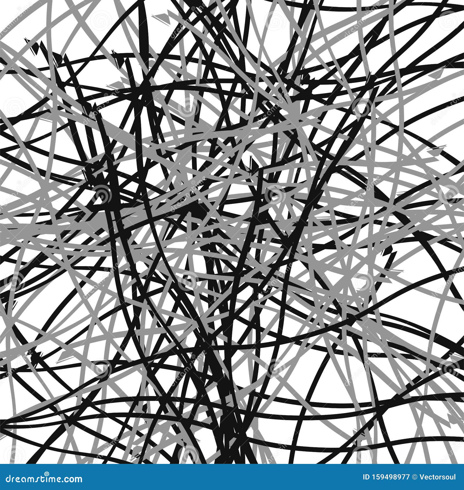 Grayscale / Greyscale Abstract Art with Deformation, Distortion Effect ...