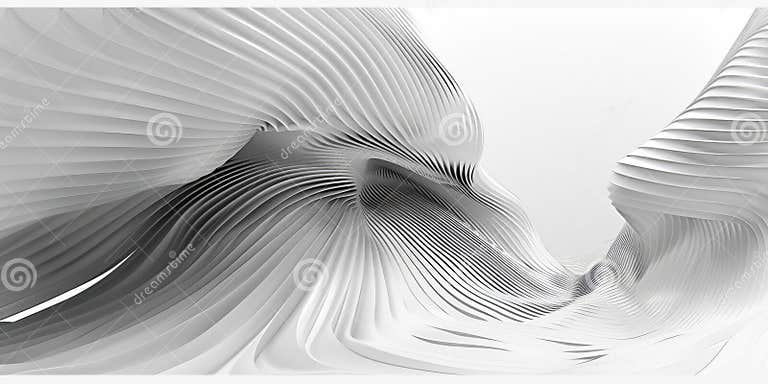A Grayscale Image of a Parametric Architectural Structure AIG51A Stock ...