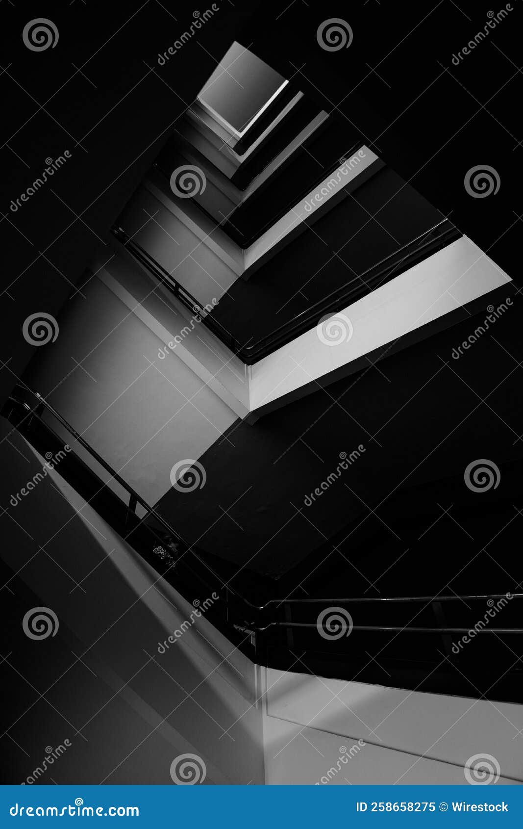 Grayscale of Modern Building Walls with Beautiful Design Stock Image ...