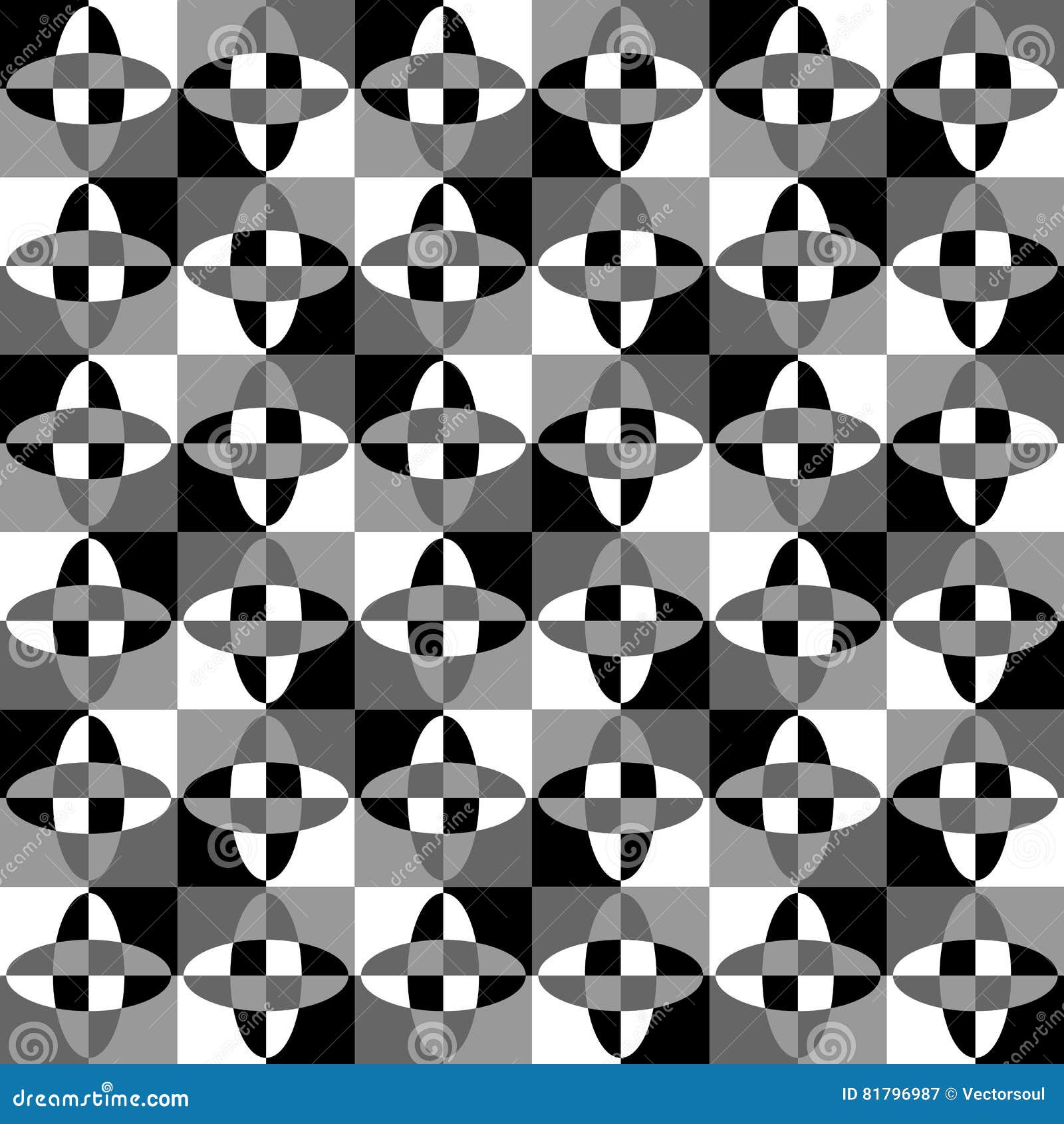 Grayscale, Monochrome Mosaic Texture, Seamlessly Repeatable Patt Stock ...