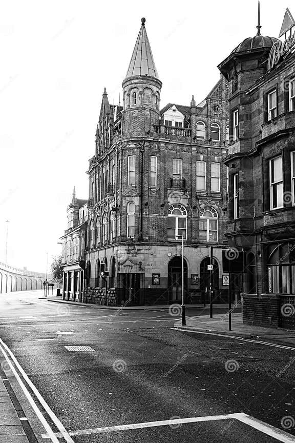 Grayscale of an Old Building in Middlesbrough Town Centre Editorial ...