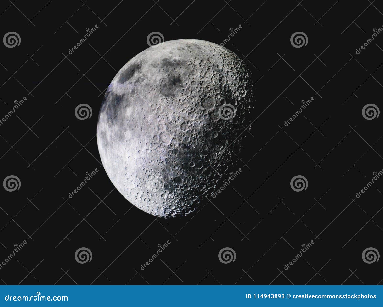 Grayscale Photo Of Moon Picture. Image: 114943893