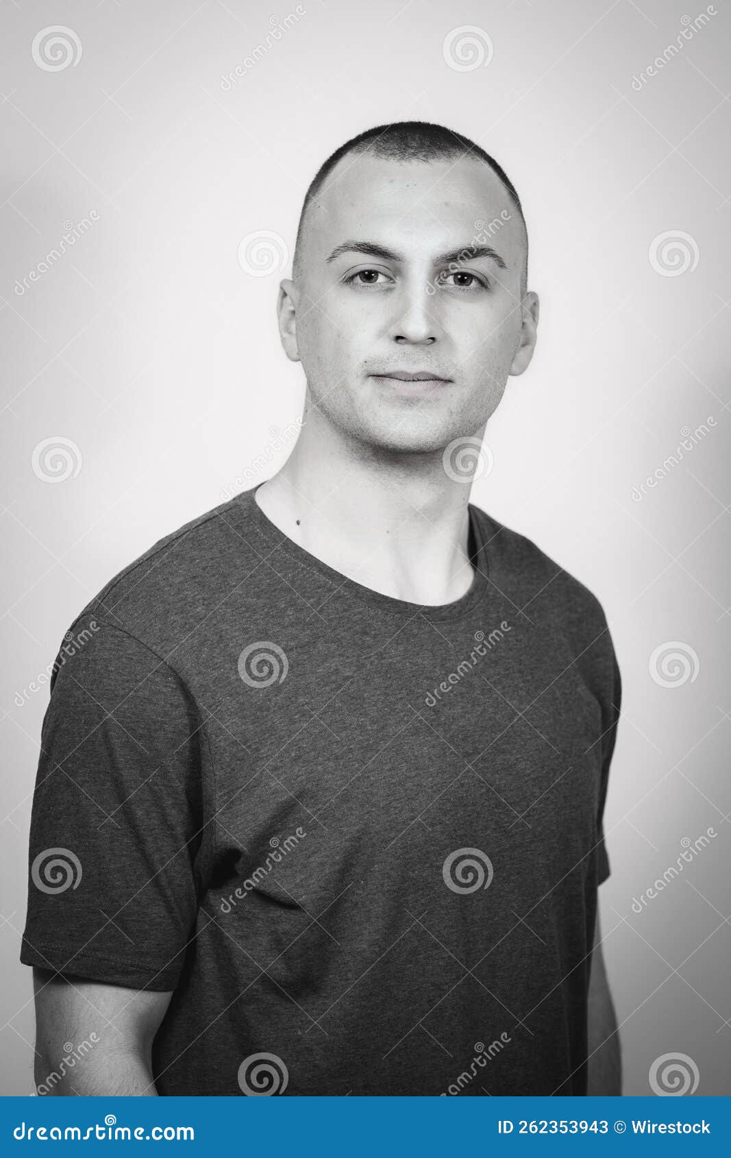 Handsome Multi-armed Student Levitating Isolated On Grey Studio ...