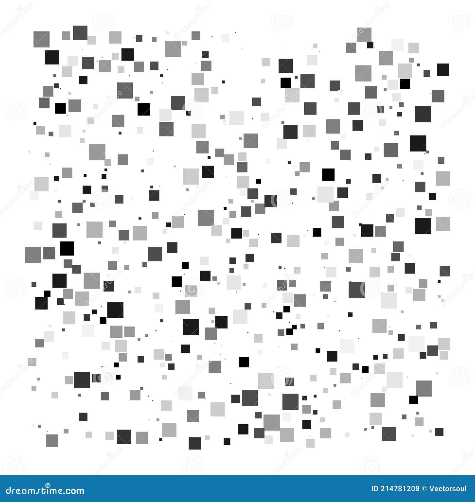 Grayscale Random Polygon Pattern Vector Illustration | CartoonDealer ...