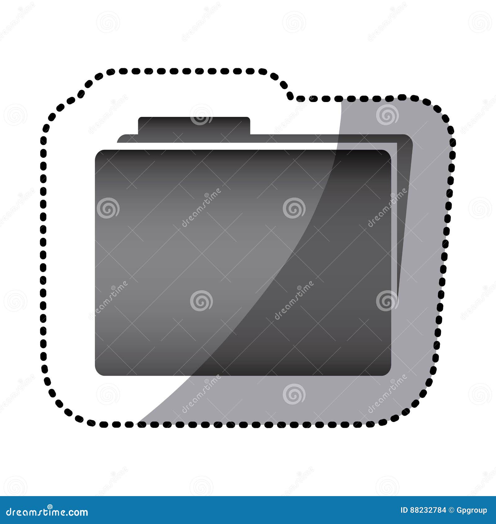 Grayscale sheet file icon stock illustration. Illustration of ...