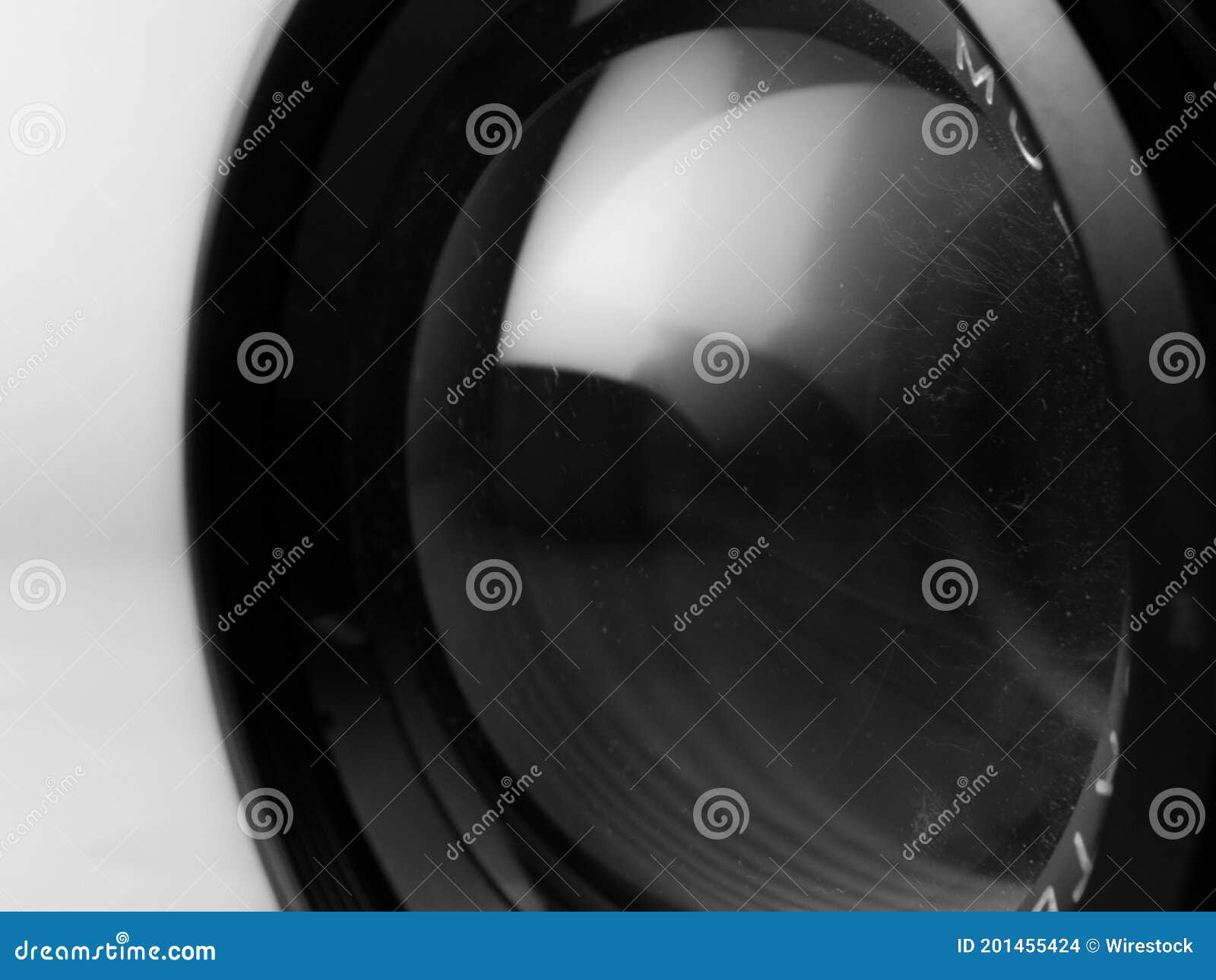 Grayscale Shot of a Camera Lens Stock Photo - Image of lens, optical ...