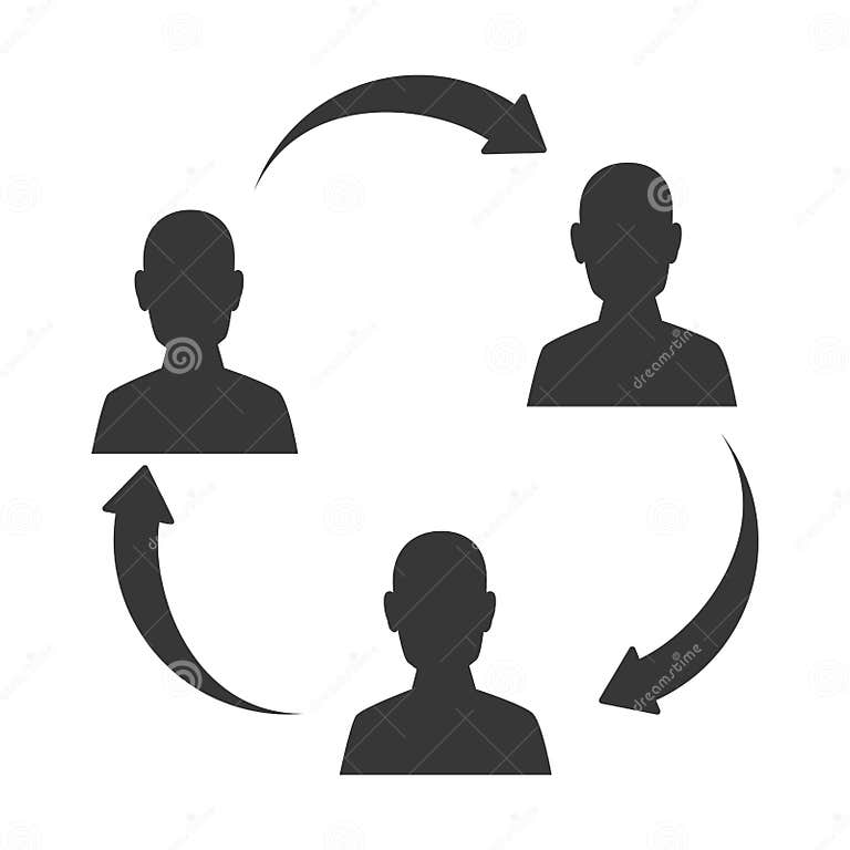 Grayscale Teamwork for Bussines in Meeting Stock Vector - Illustration ...