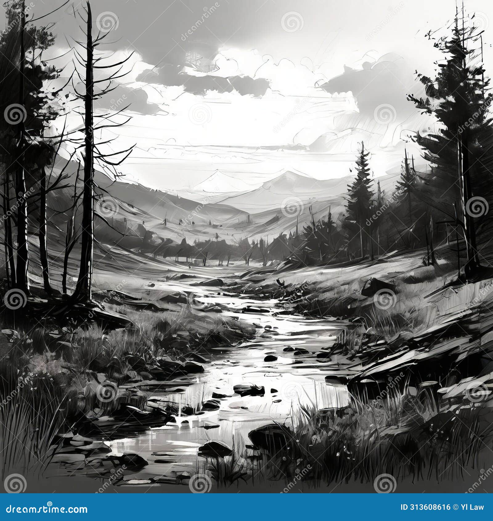 Shrinking Forest With Felled Trees Symbolizing Deforestation Threat ...