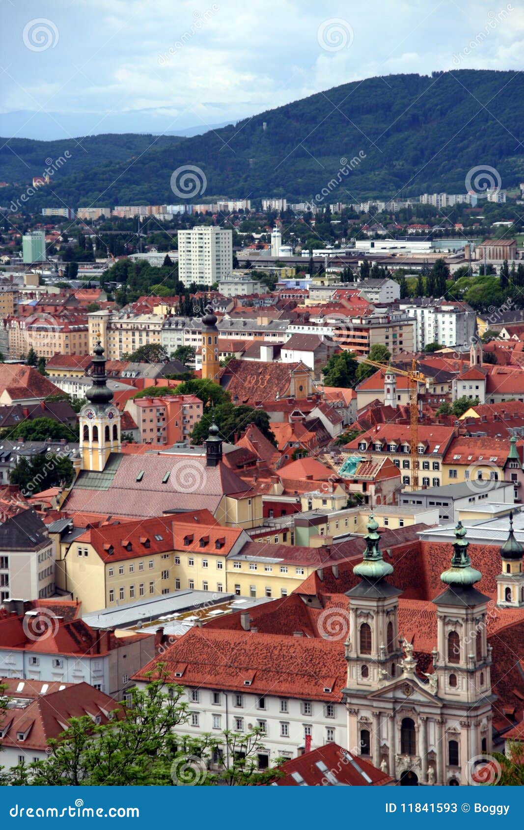 Graz, Austria stock image. Image of building, bird, austrian - 11841593