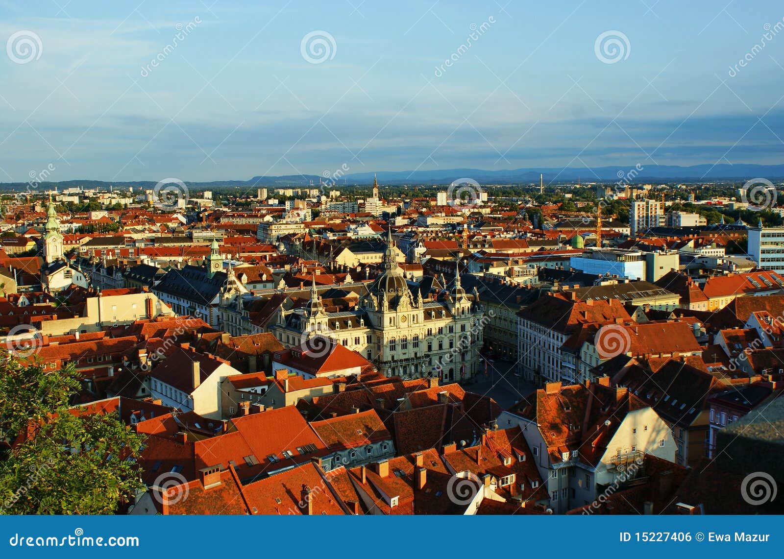 Graz, Austria. stock photo. Image of tourism, lookout - 15227406