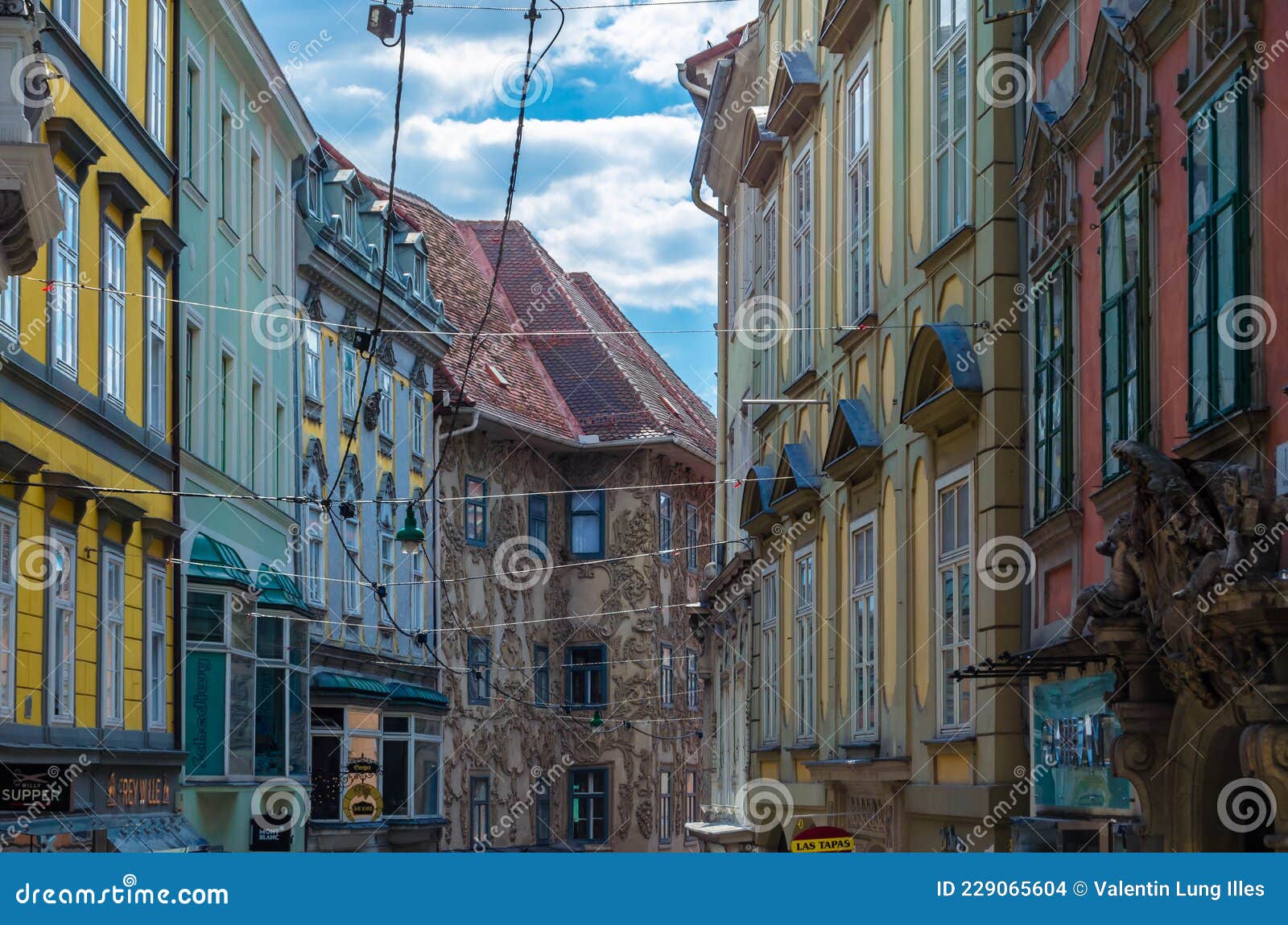 Urban Scene, View of Streets and Typical Architecture in Graz, Austria ...