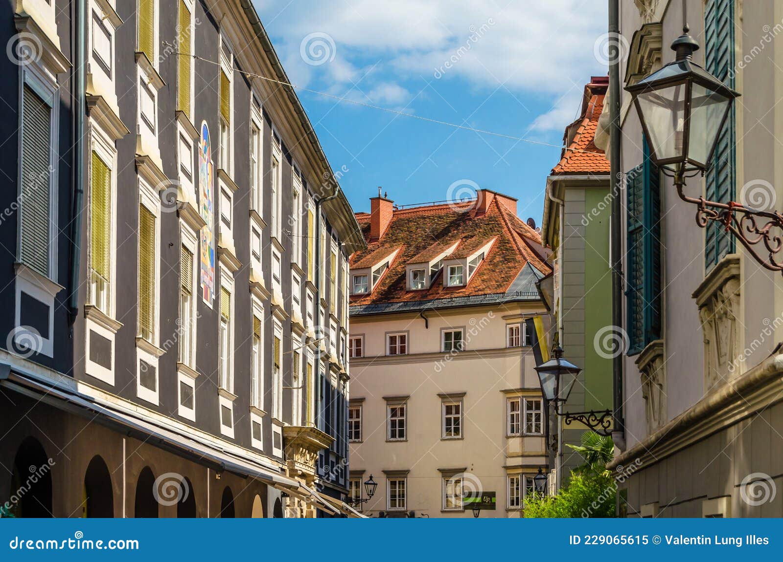 Urban Scene, View of Streets and Typical Architecture in Graz, Austria ...