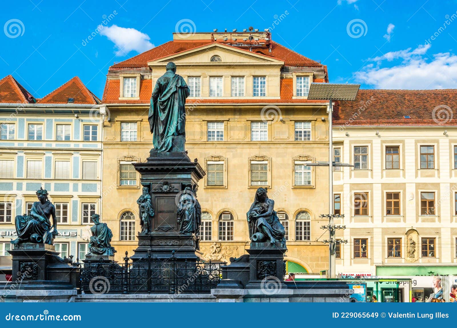 Urban Scene, View of Streets and Typical Architecture in Graz, Austria ...