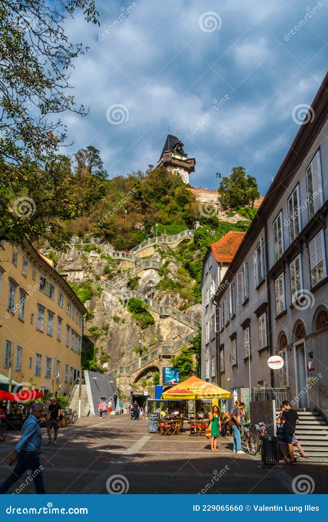 Urban Scene, View of Streets and Typical Architecture in Graz, Austria ...
