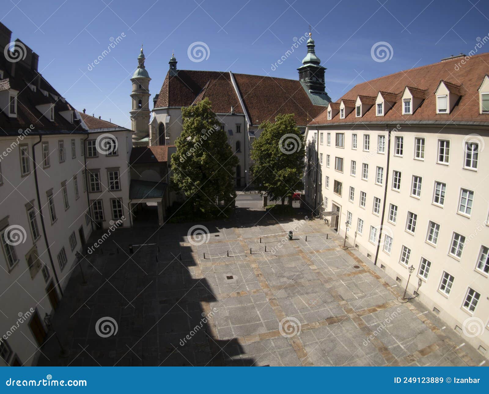Graz Austria Burg Historical Building Stock Image - Image of stairs ...