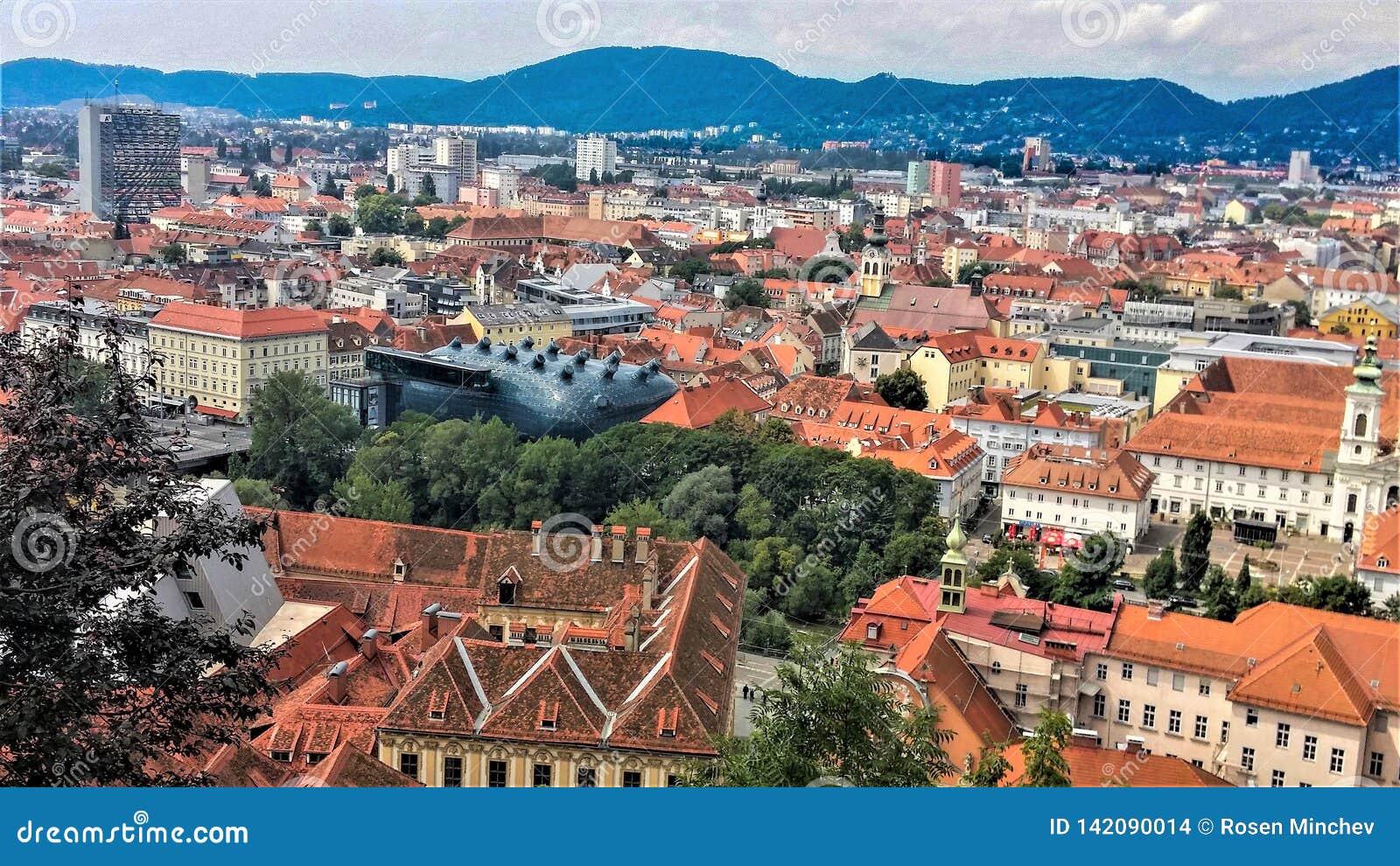 Graz, Austria. stock photo. Image of architecture, view - 142090014