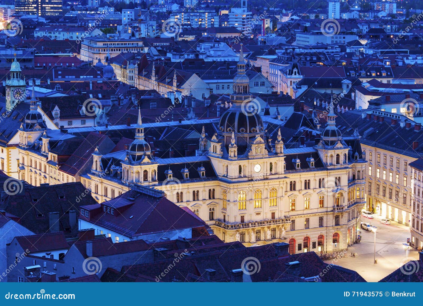 Graz City Hall on Hauptplatz Stock Image - Image of austria, styria ...