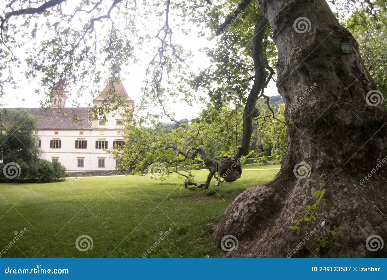Graz Historical Eggenberg Castle Beautiful Garden Park View Stock Image ...