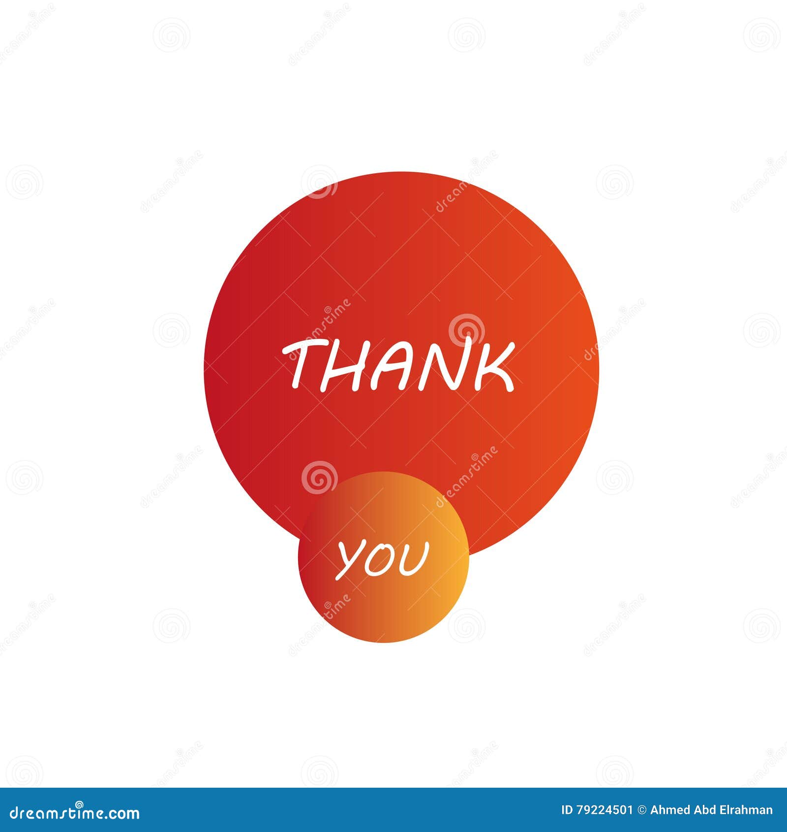 Grazie icona arancio illustrazione vettoriale. Illustrazione di colore ...
