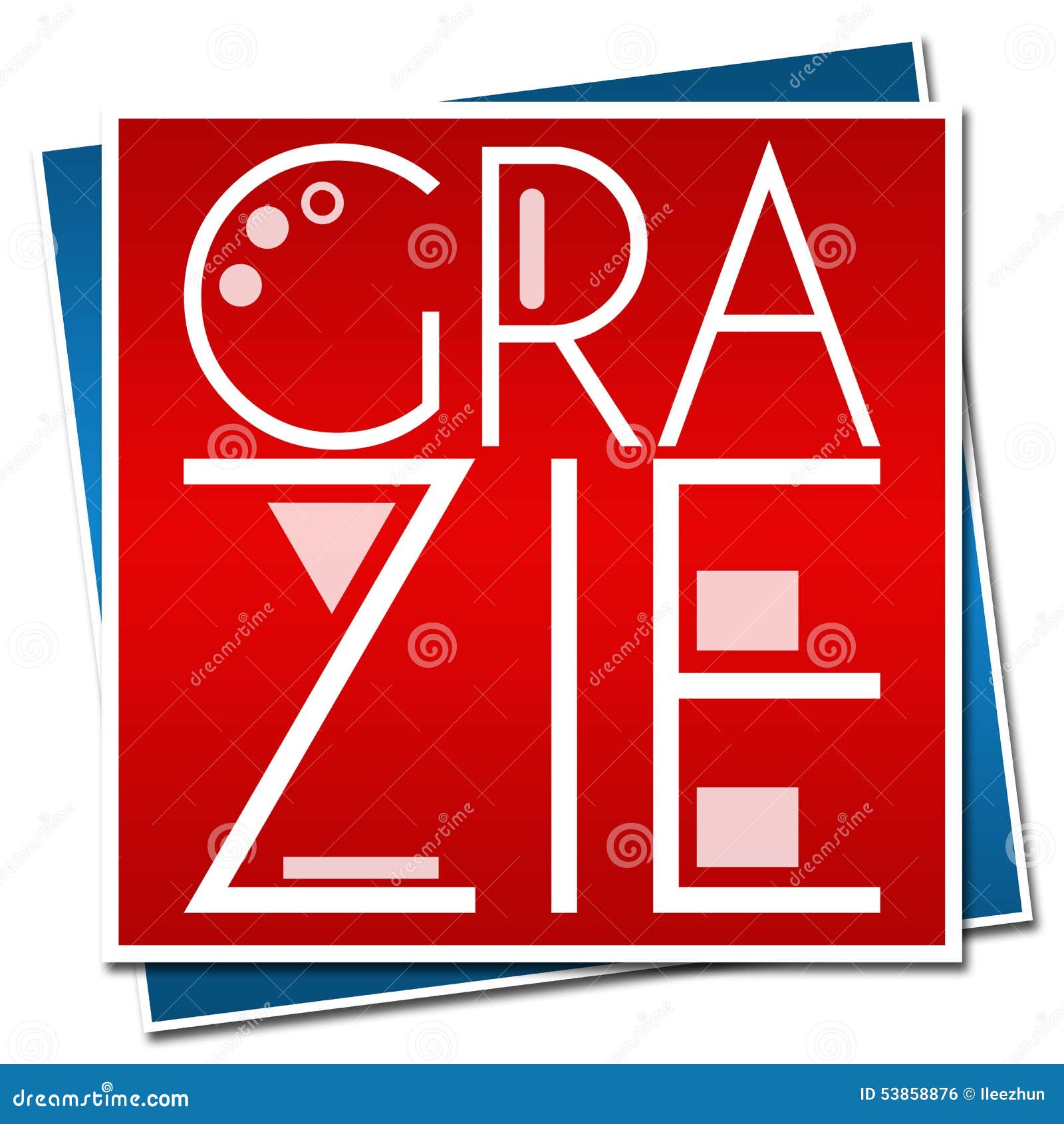 Grazie-Text-roter Blauer Block Stock Abbildung - Illustration von ...