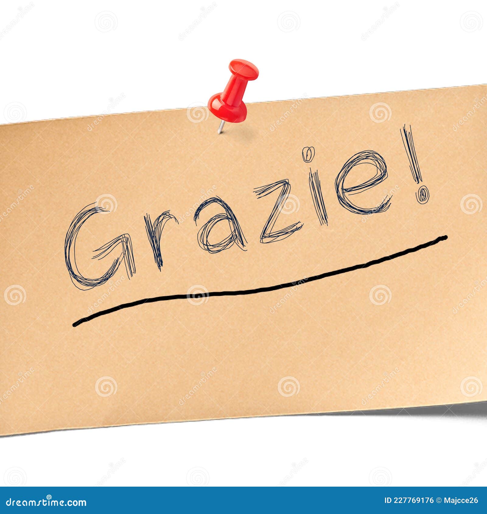 Grazie Text Word Notes Background Abstract Stock Photo - Image of text ...