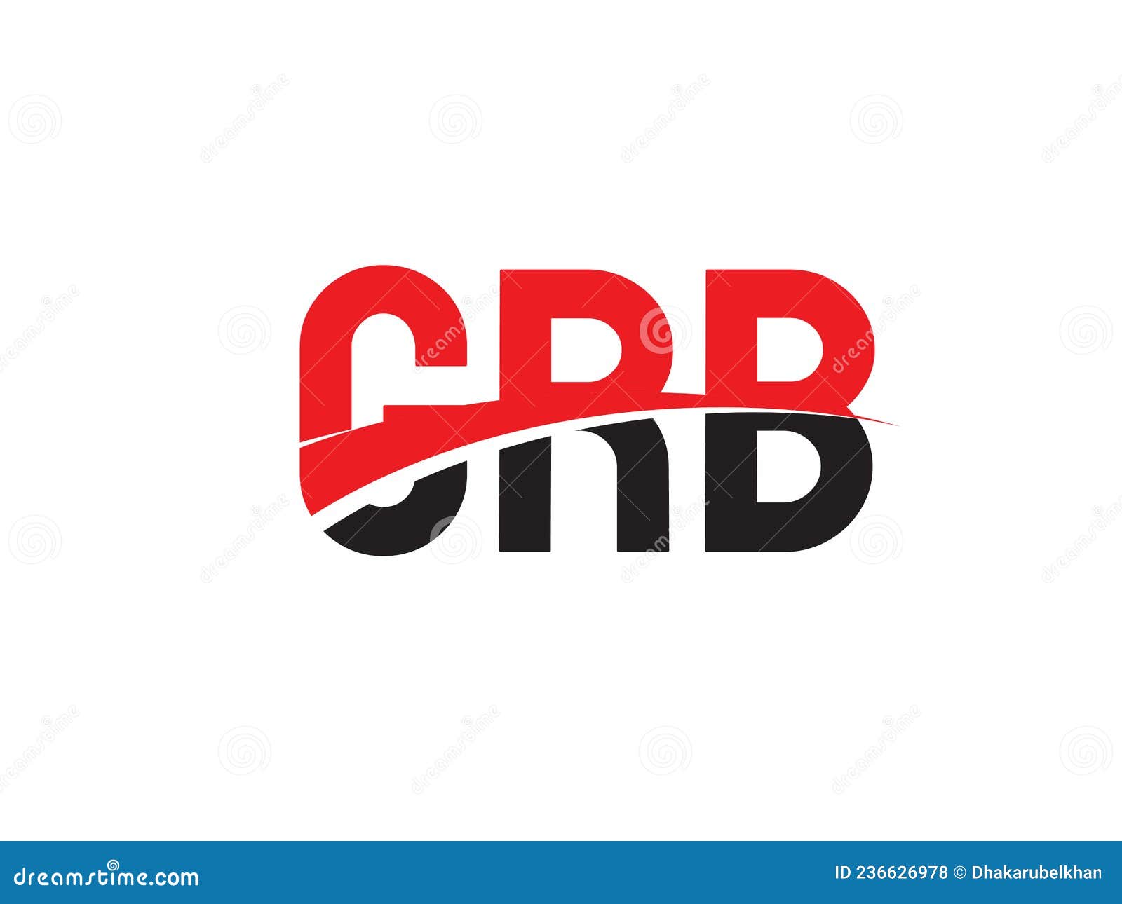 GRB Letter Initial Logo Design Vector Illustration Stock Vector ...
